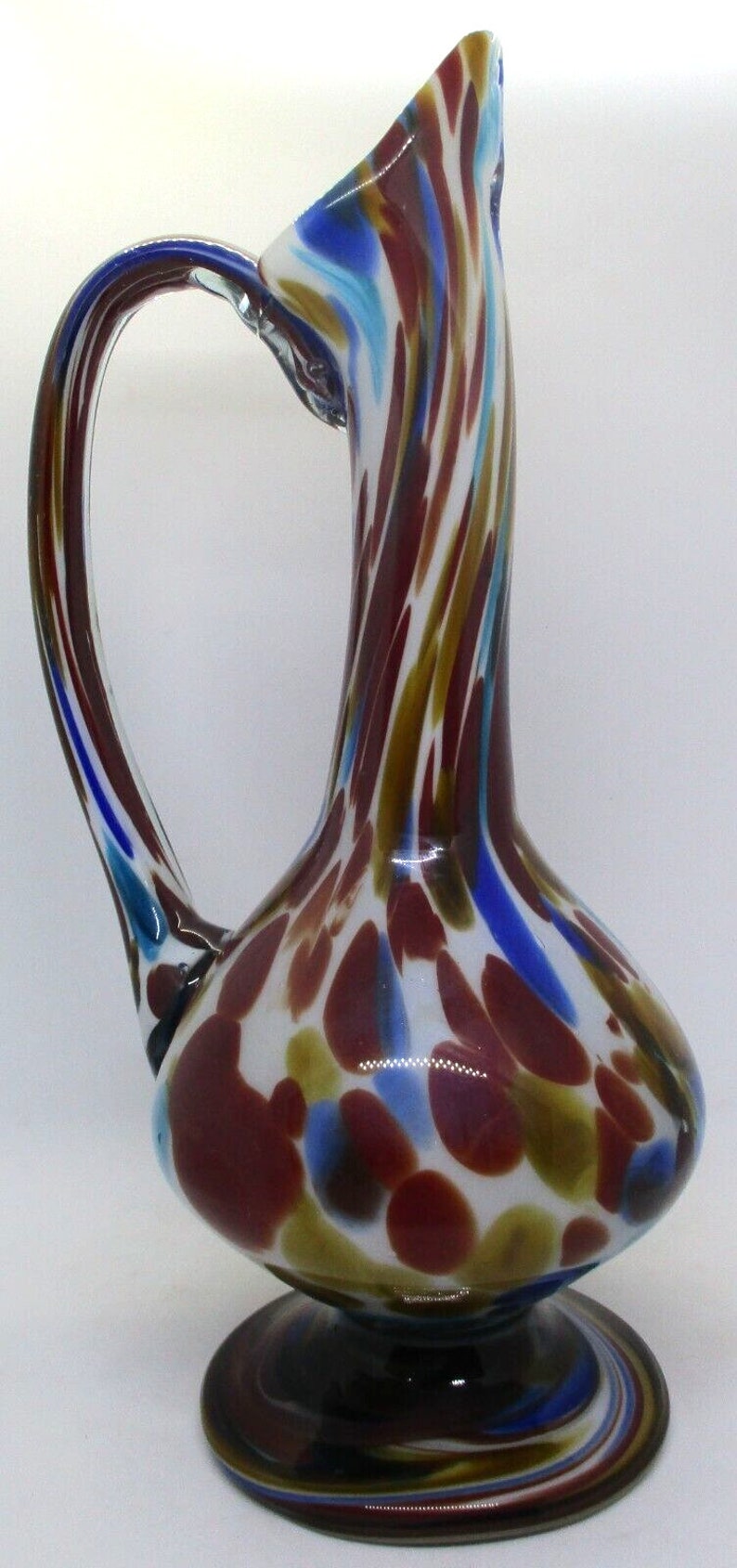 Fratelli Toso Murano Hand-blown Art Glass Pitcher Vase - Etsy