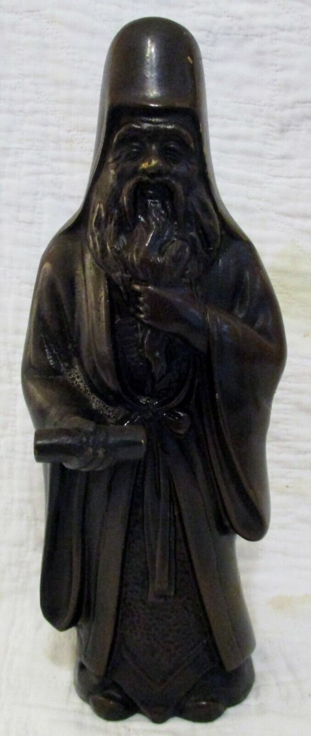 Vintage Cast Bronze Sculpture Rabbi With Rolled Torah 11" Tall - Etsy
