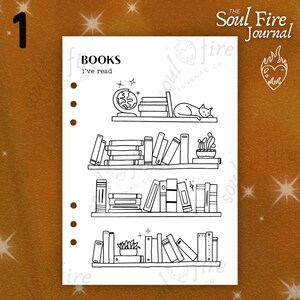 Bookshelf Tracker | Custom Book Log Journal Page | Reading Journal ...