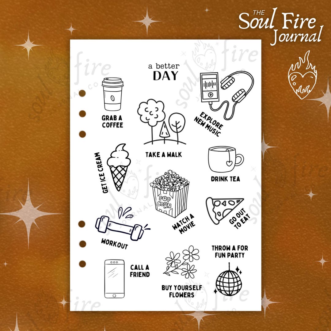 A Better Day Color in Tracker | Custom Journal Page | Selfcare Journal ...