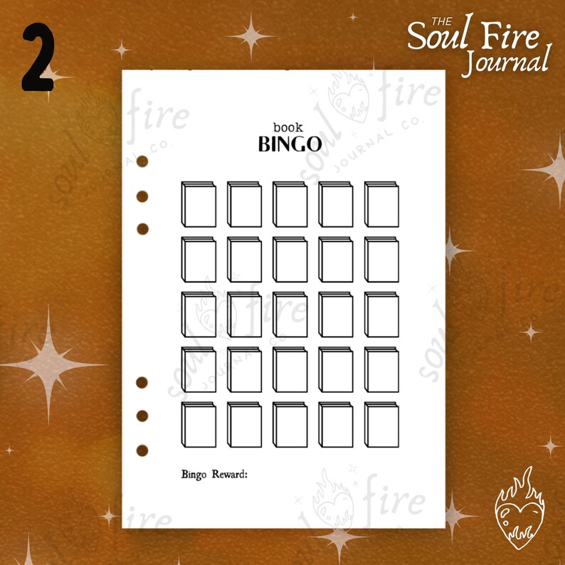 Book Bingo Reading Challenge | Custom Book Journal Page | Reading ...
