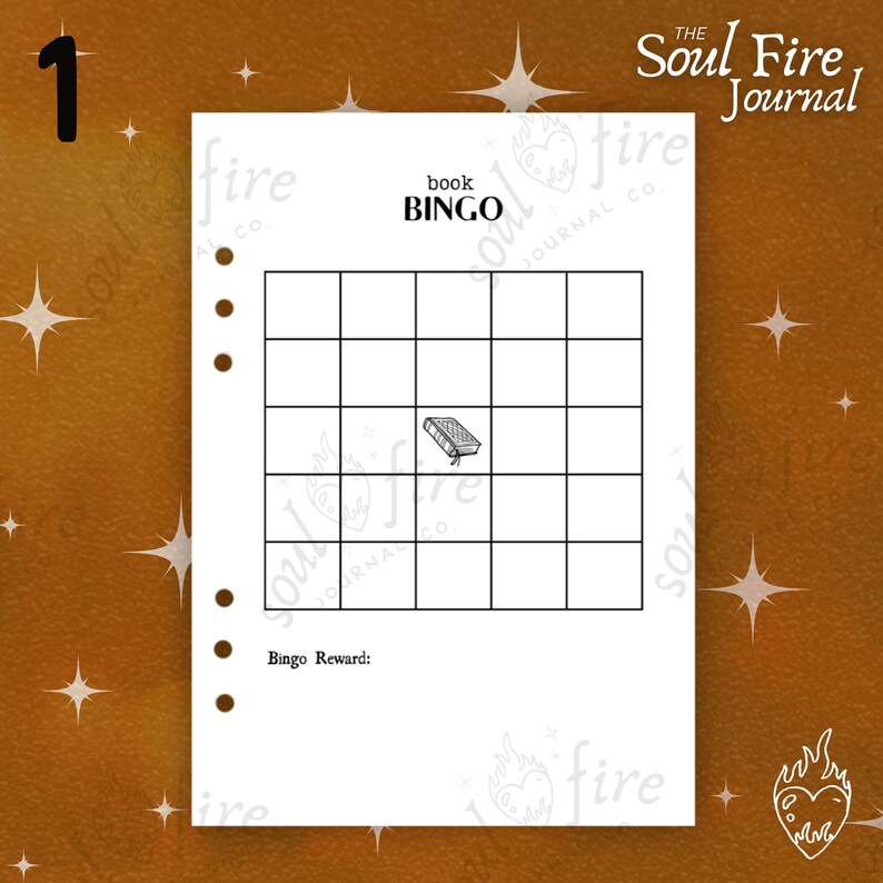 Book Bingo Reading Challenge | Custom Book Journal Page | Reading ...
