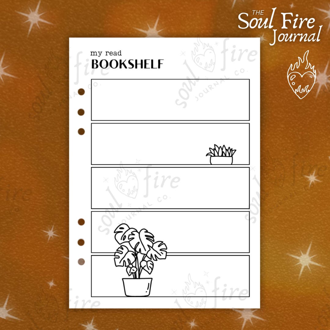 Make Your Own Bookshelf Tracker | Custom Book Journal Page | Reading ...