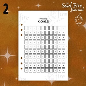 Reading Goals Color in Tracker | Custom Book Log Journal Page | Reading ...