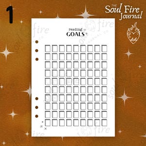 Reading Goals Color in Tracker | Custom Book Log Journal Page | Reading ...