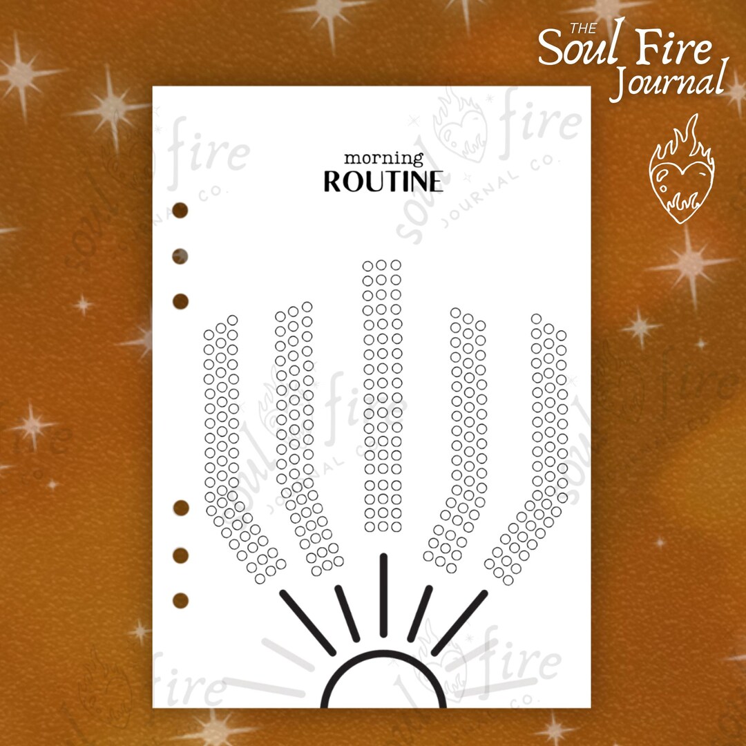 Morning Routine Tracker Custom Journal Page Selfcare Journal Page ...