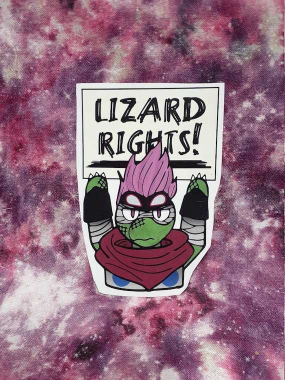 MHA League of Villains Spinner Lizard Rights Vinyl Sticker - Etsy