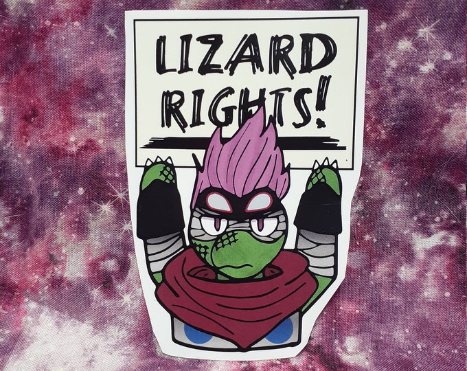 MHA League of Villains Spinner Lizard Rights Vinyl Sticker - Etsy