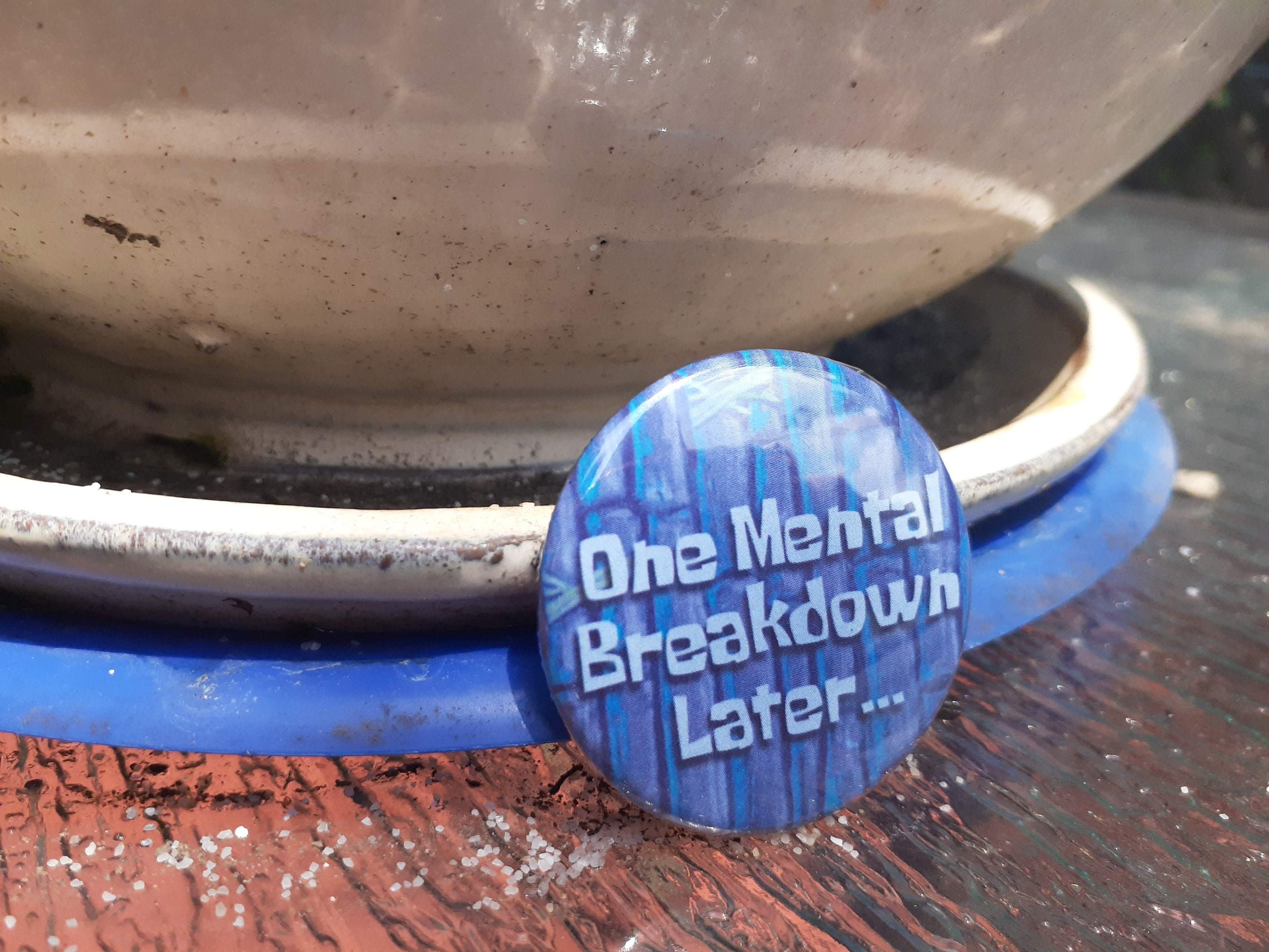 1.75 One Mental Breakdown Later Spongebob Timecard Style | Etsy