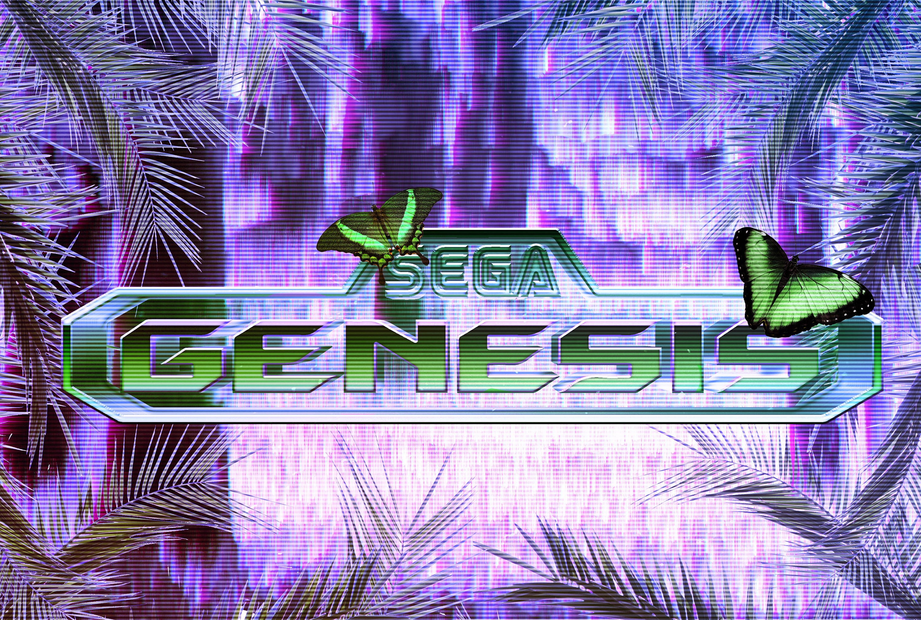 Vaporwave Sega Genesis Print Different Sizes | Etsy