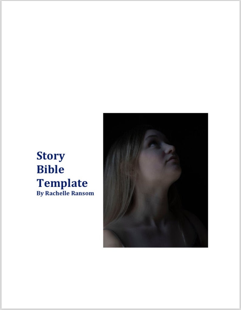 Story Bible Template - Etsy