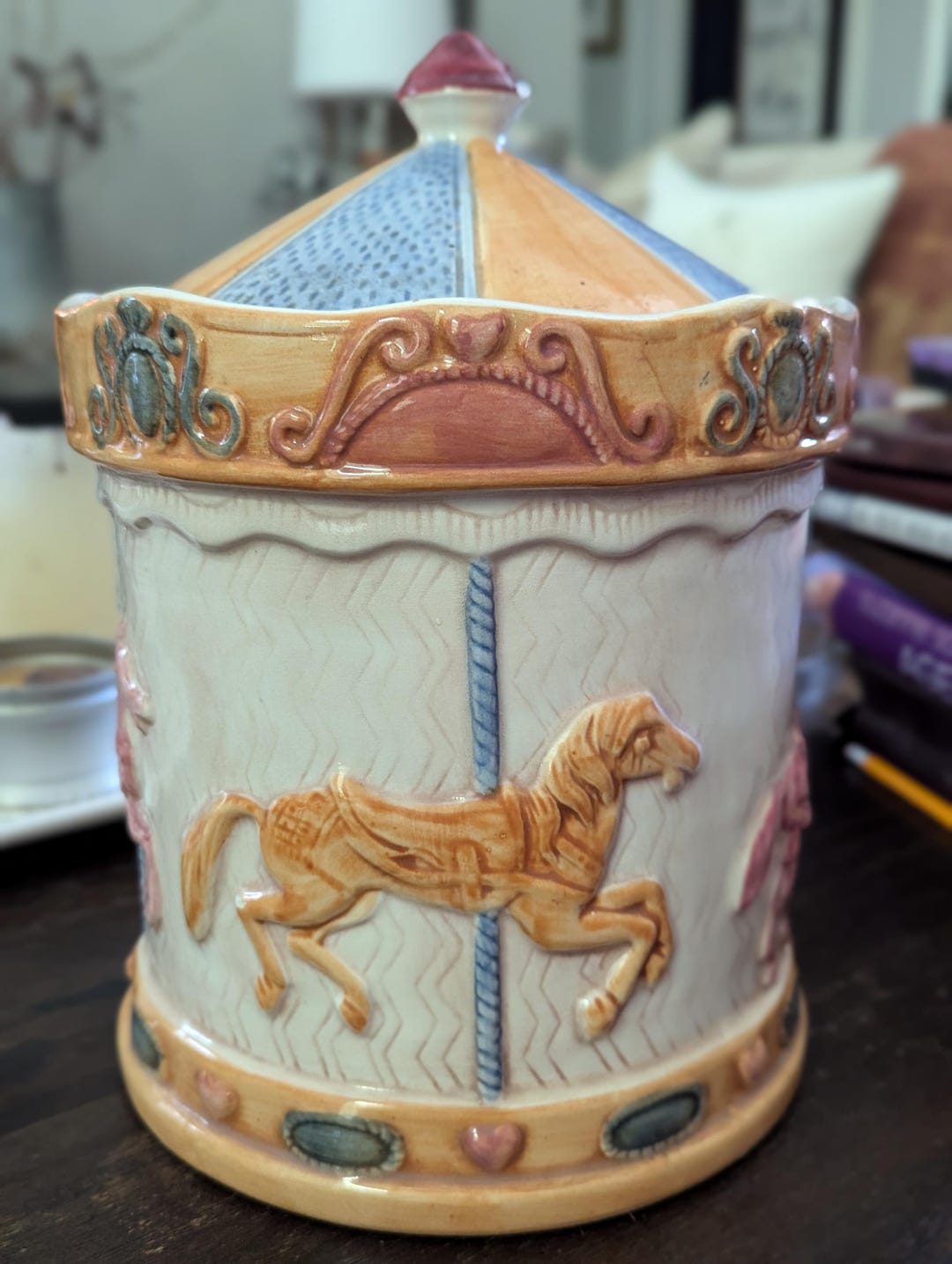 Treasure Craft Carousel Cookie Jar - Etsy