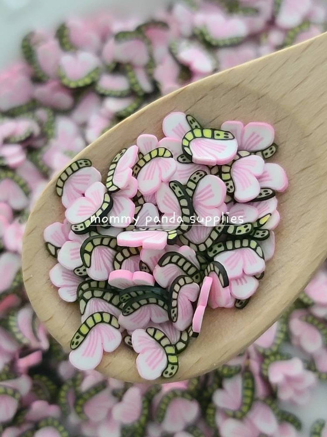 Pink Butterfly Insect Spring Summer Polymer Clay Fimo Slices - Etsy