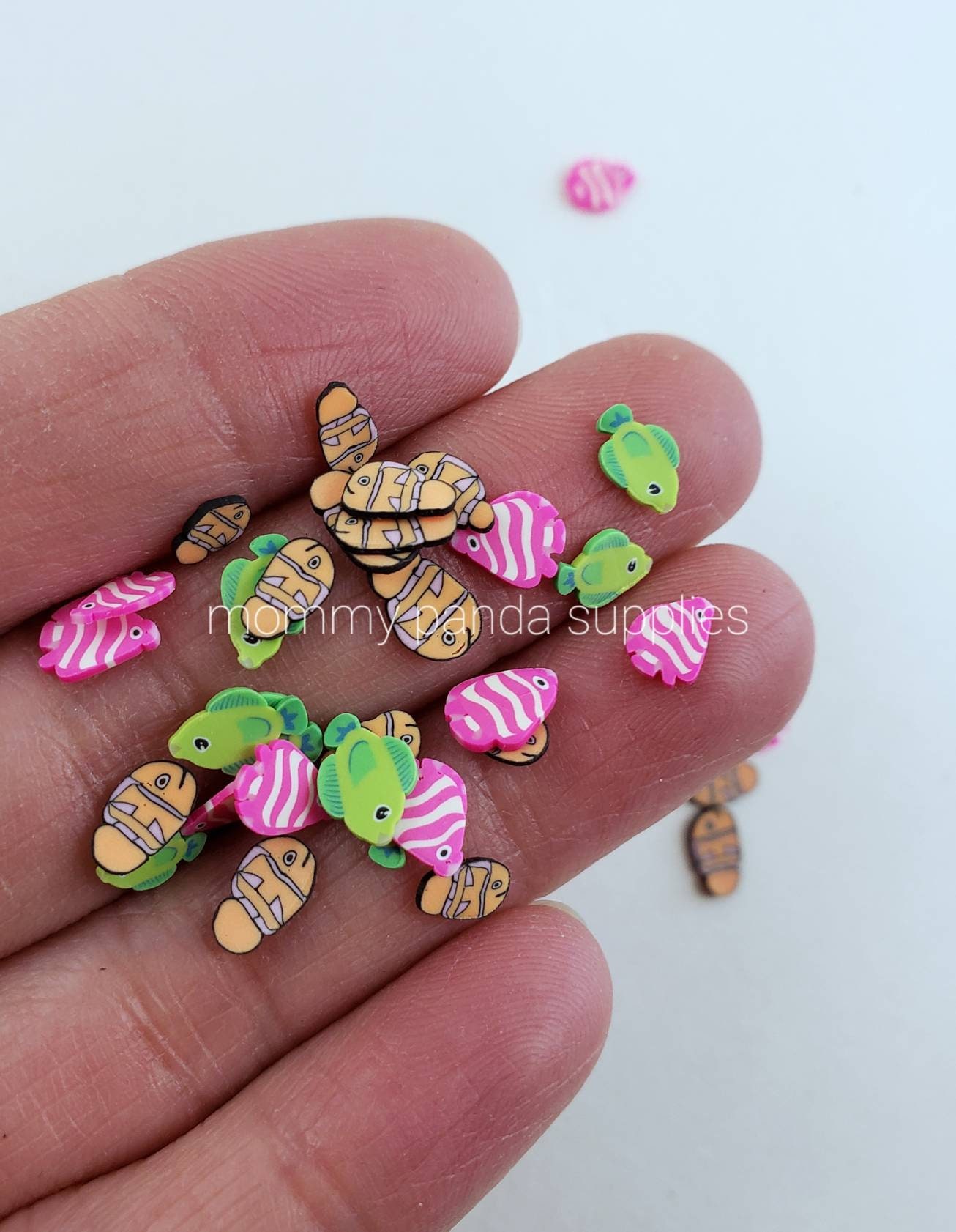Fish Cute Kawaii 5mm Water Ocean Sea 3D Polymer Clay Fimo | Etsy