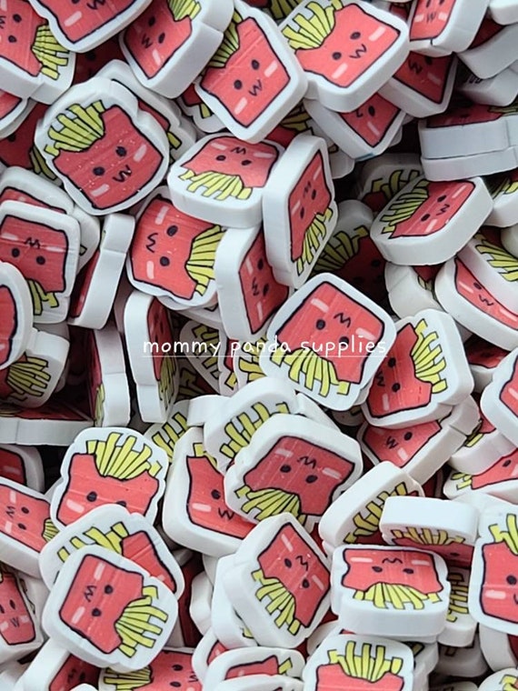 French Fries Kawaii Cute Fake Food Polymer Clay Slices Slime - Etsy