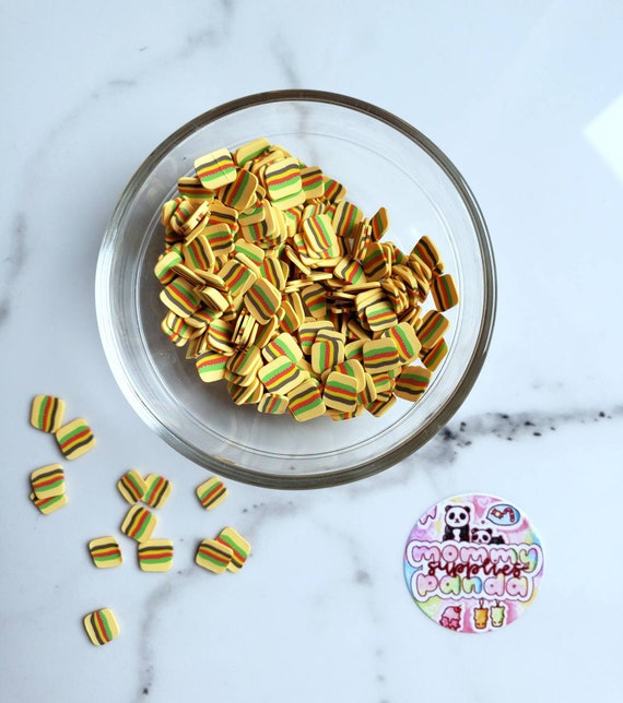 Hamburger Burger Pizza Fast Food Polymer Clay Fimo Slices Fake - Etsy