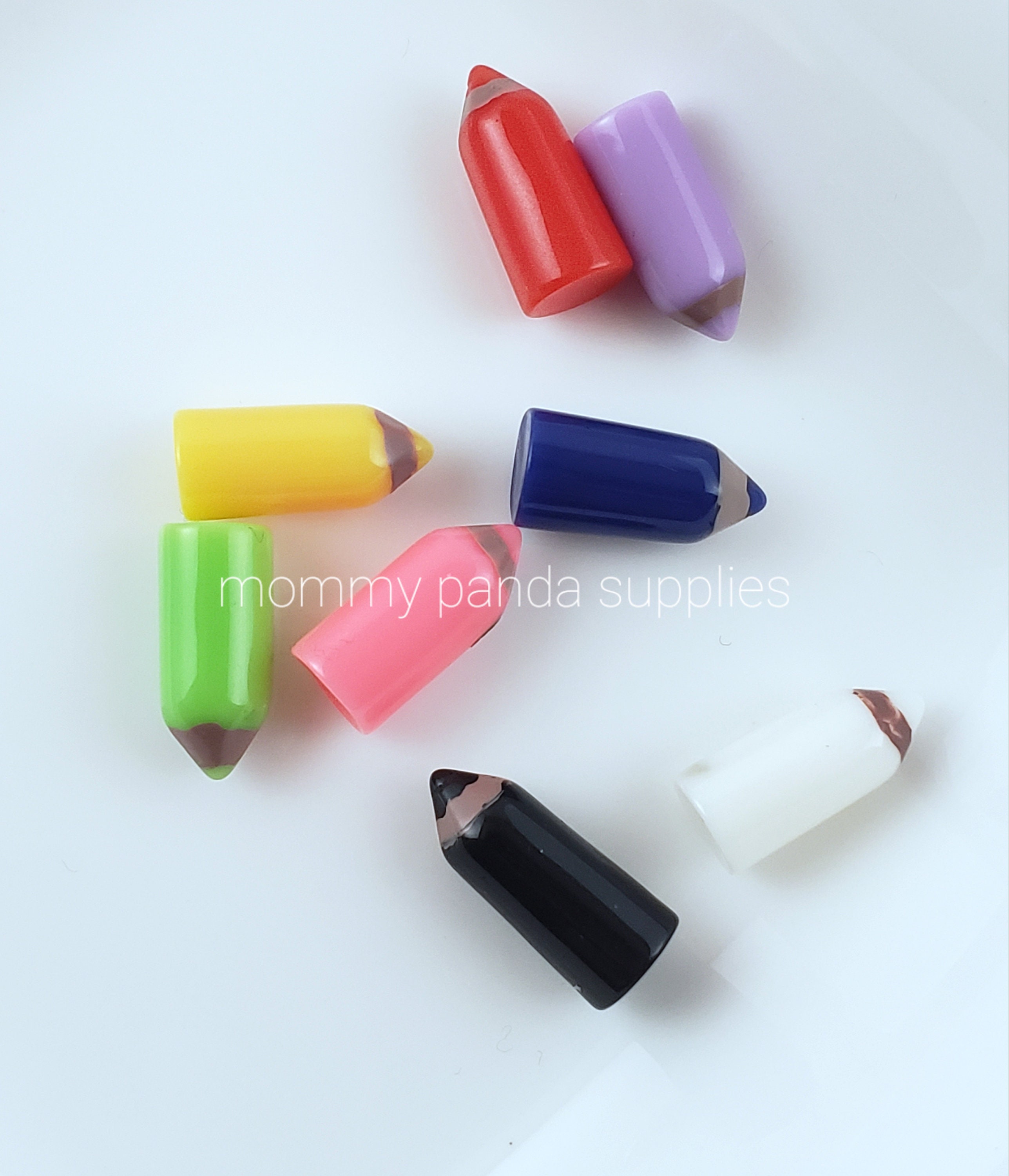 Cute Kawaii Mini Fake Rainbow Color Pencil Crayon 3D | Etsy