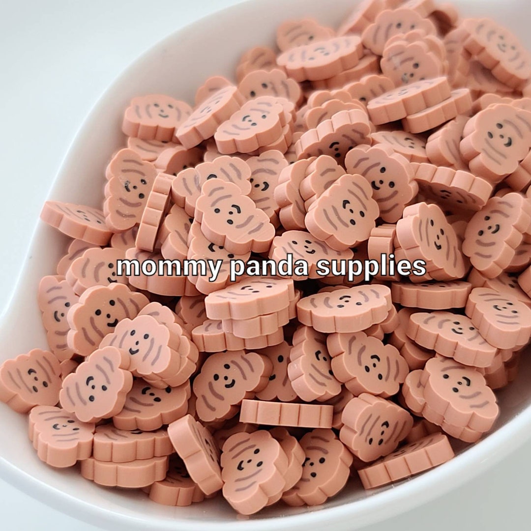 Kawaii Brown Croissant Bread Bun Fake Food Polymer Clay Fimo Slices ...