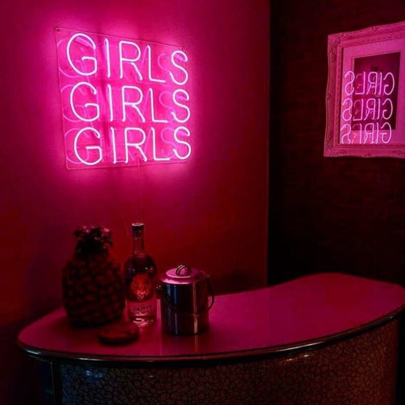 Girls Girls Girls Neon Sign Girls Neon Sign Light Girls Sign | Etsy