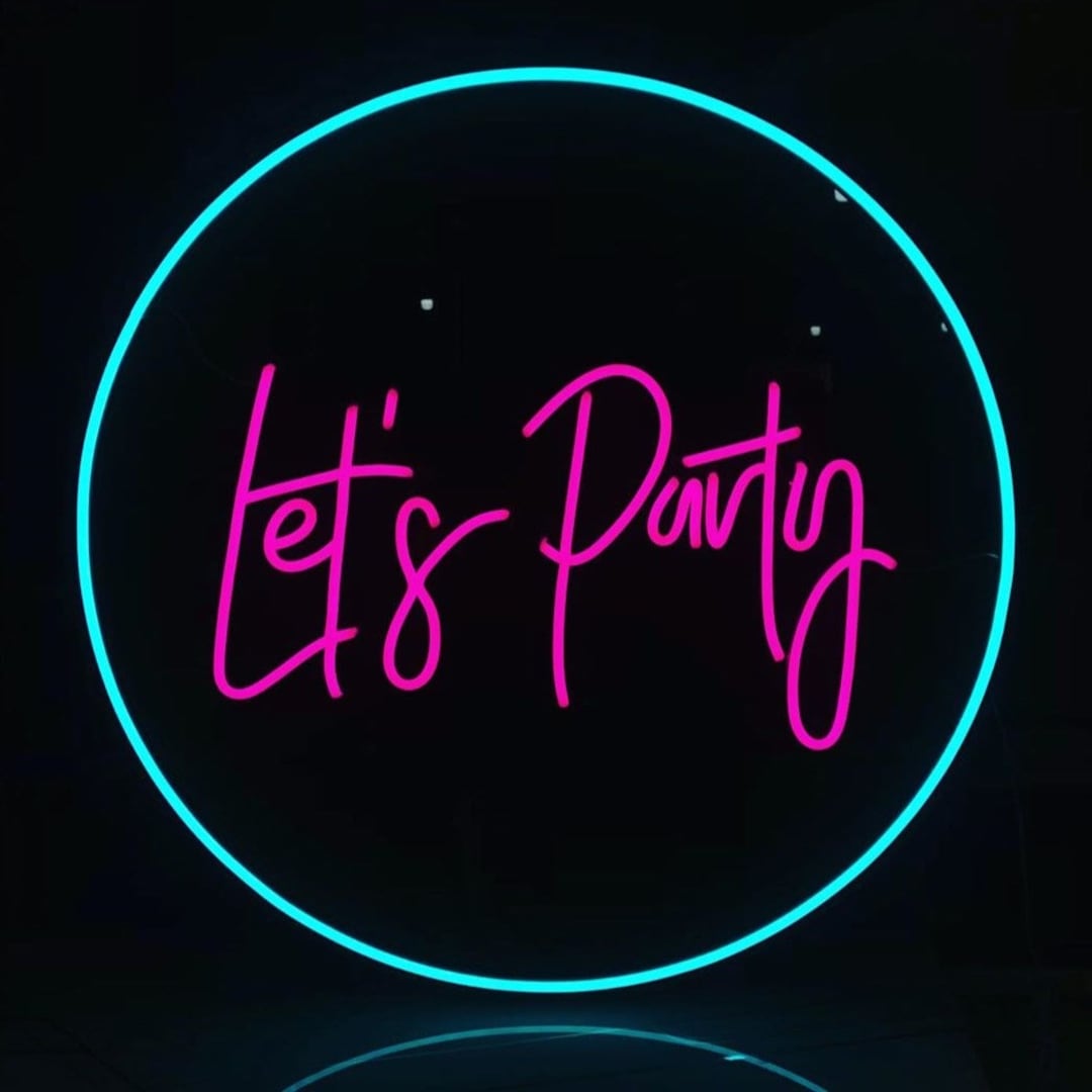 Let's Party Neon Sign Light Lets Party Sign Flex Neon - Etsy Let's Party Neon Sign Light Lets Party Sign Flex Neon - Etsy