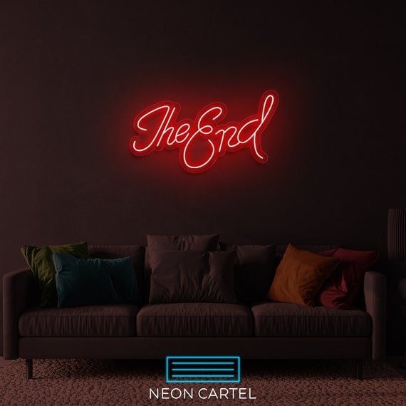 The End Sign Neon