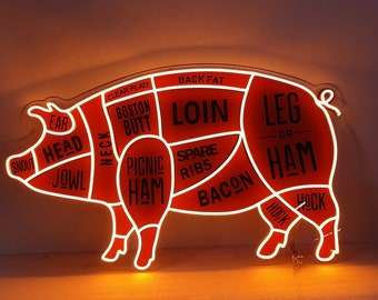 The Butcher Led Sign - Etsy