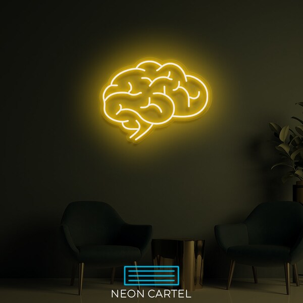 Neon Brain Light - Etsy