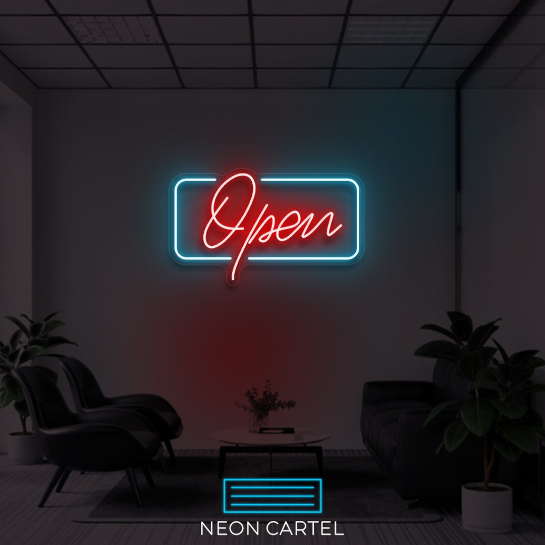 Open Sign Neon Light Open Sign LED Neon Light Open - Etsy