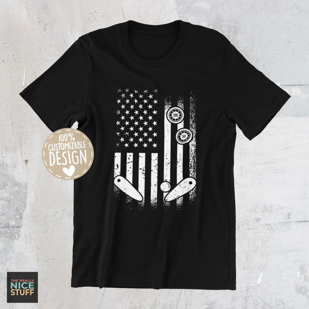 American Pinball Player T-shirt Funny Pinball Machine Owner Gift ...