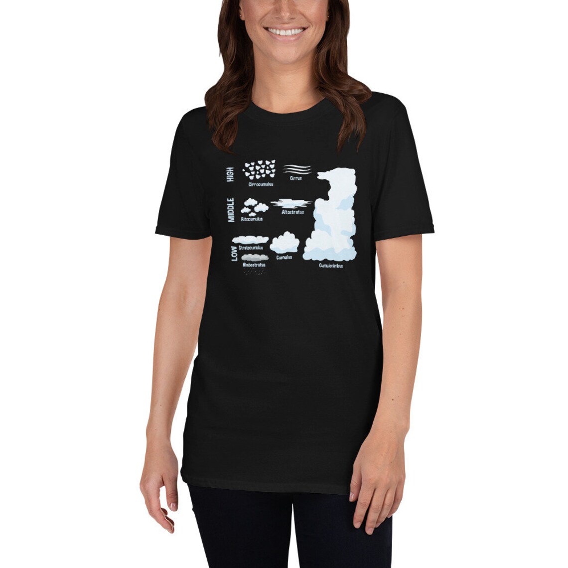 Types of Clouds T-Shirt Great Meteorology Weatherman Gift | Etsy