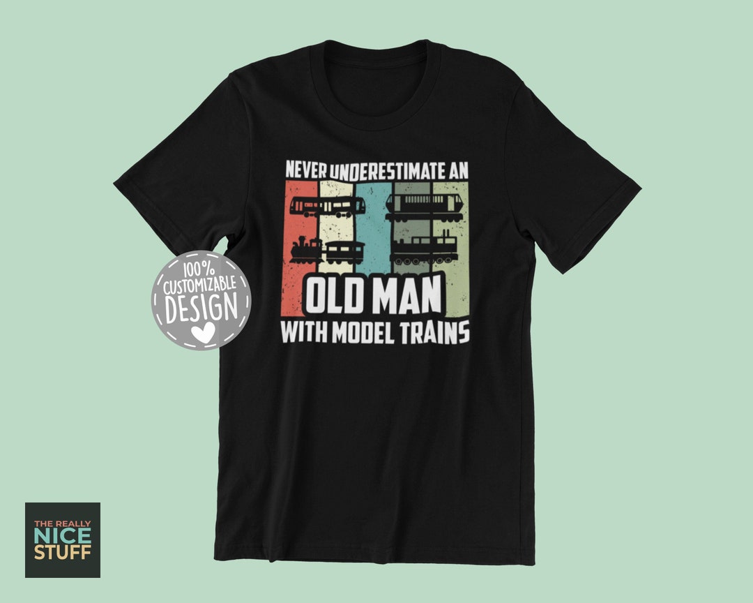Model Train T-shirt | Lokomotive Shirt, Train Lover Gift for Grandpa ...