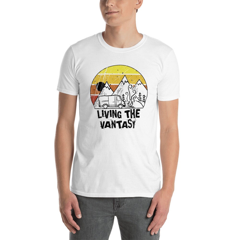 Vintage Camper Van Life T-shirt Living the Vantasy Perfect | Etsy