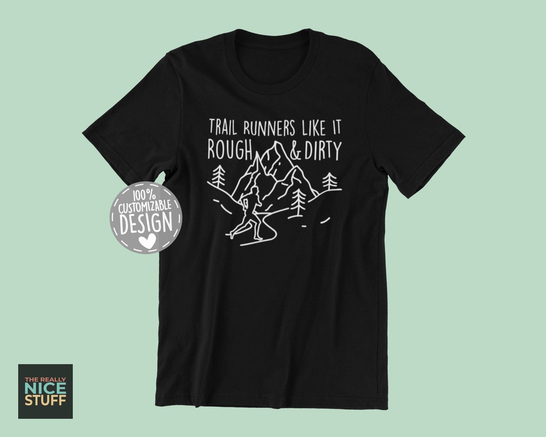 Trail Runner T-shirt | Runner Gift, Cross Country Running Tee, Trail ...
