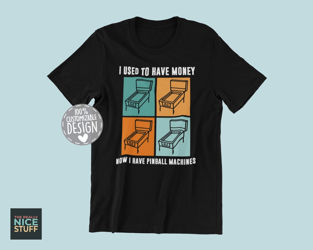 Funny Pinball Machine T-shirt Perfect for Pinball Enthusiasts and ...