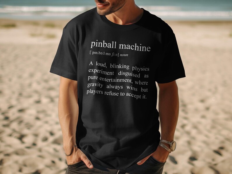 Pinball Machine Definition T-shirt: Arcade Gamer Gift - Etsy