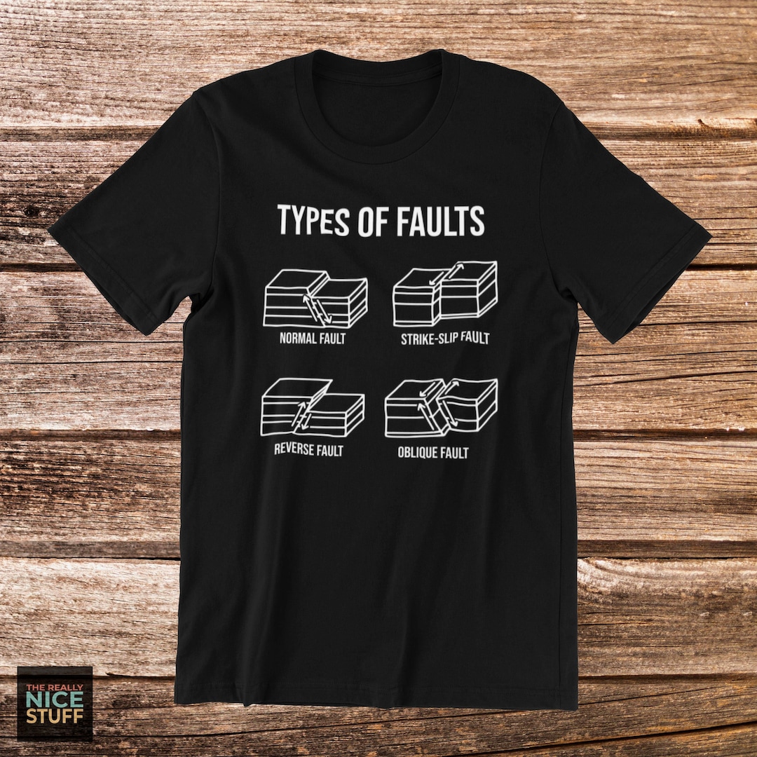 Geology T-shirt Types of Faults Geologist Gift Science - Etsy