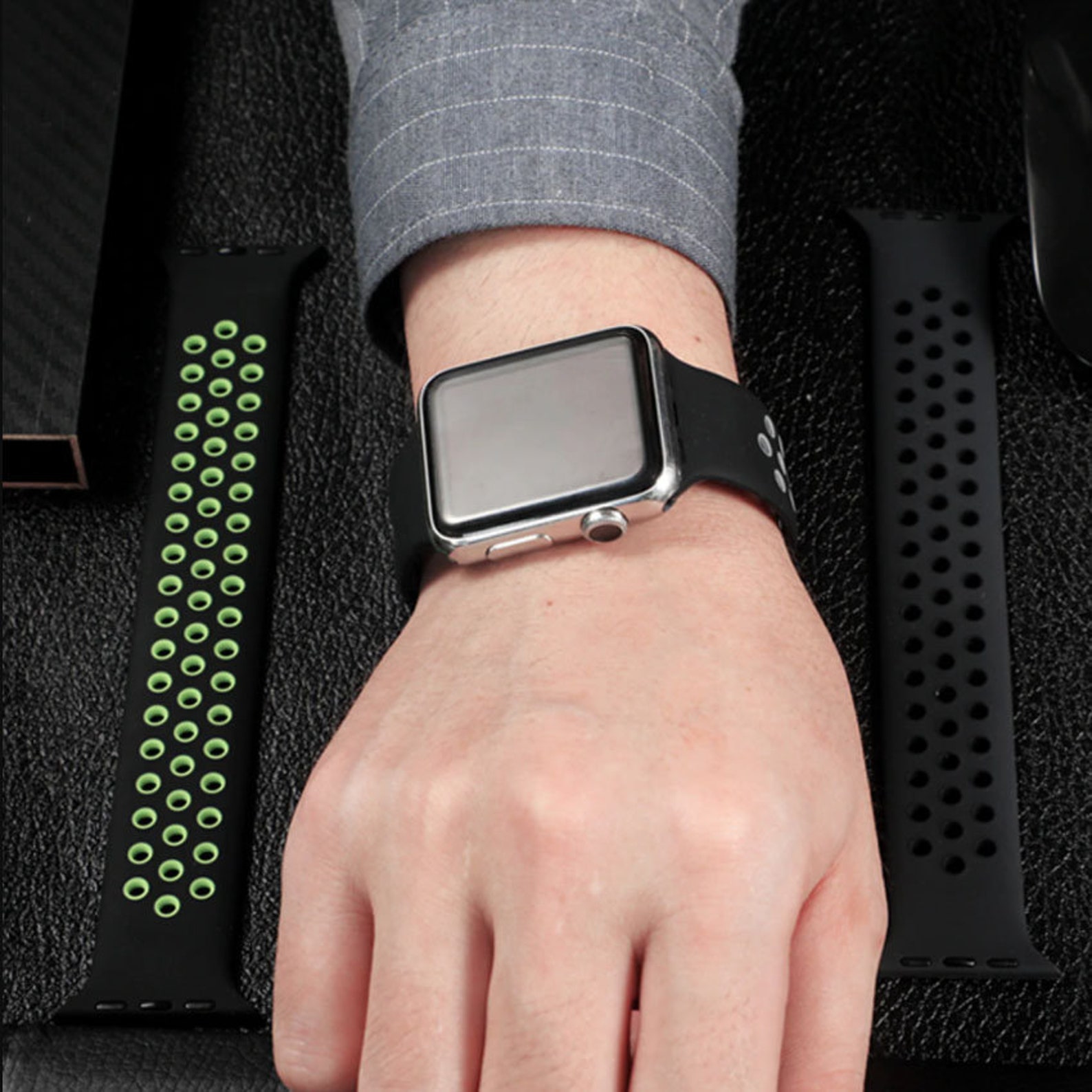 Breathable ELASTIC Silicone Sport Band Strap One Piece | Etsy