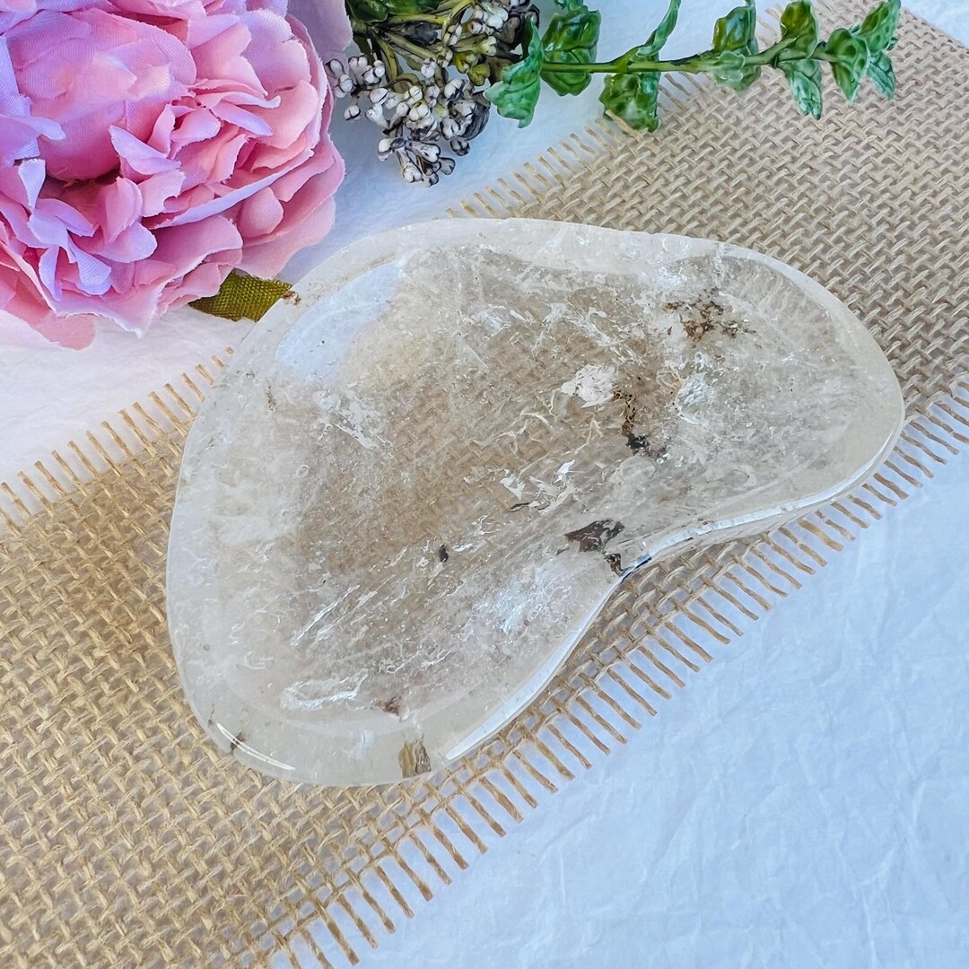 NEW Magical Inclusions Clear Quartz Bowl 3 With Inclusions L11xw6.5cm ...