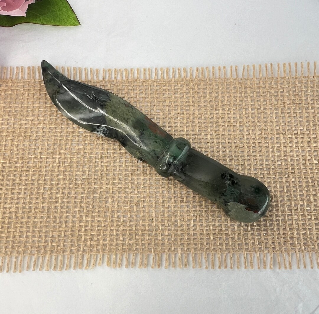 NEW STOCK Crystal Athame Bloodstone 2 Emotional Maturity & Cutting ...