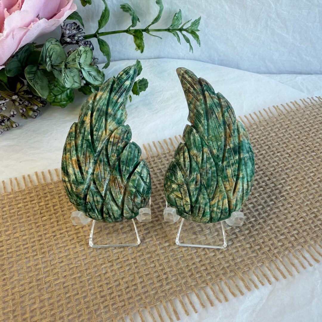 Release Fear Serpentine Angel Wings Set 2 6.2x3.4cm 48g Stands Not ...