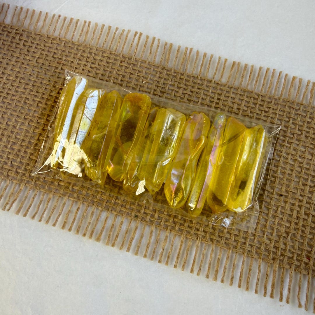 Small Yellow Aura Wands Pack C ~ 10 X Wands (3-4cm, 50g) - Etsy