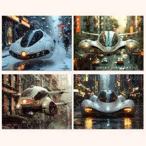 25 VTOL Personal Transporter Digital Paper, Futuristic Vehicle, Next ...