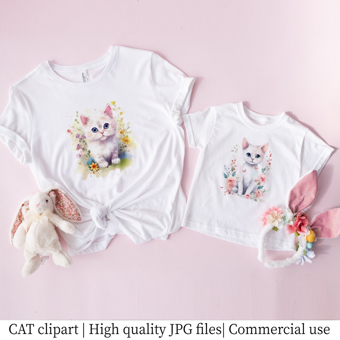 20 Cat Clipart Commercial Use Cute Kitten Cats Clipart - Etsy