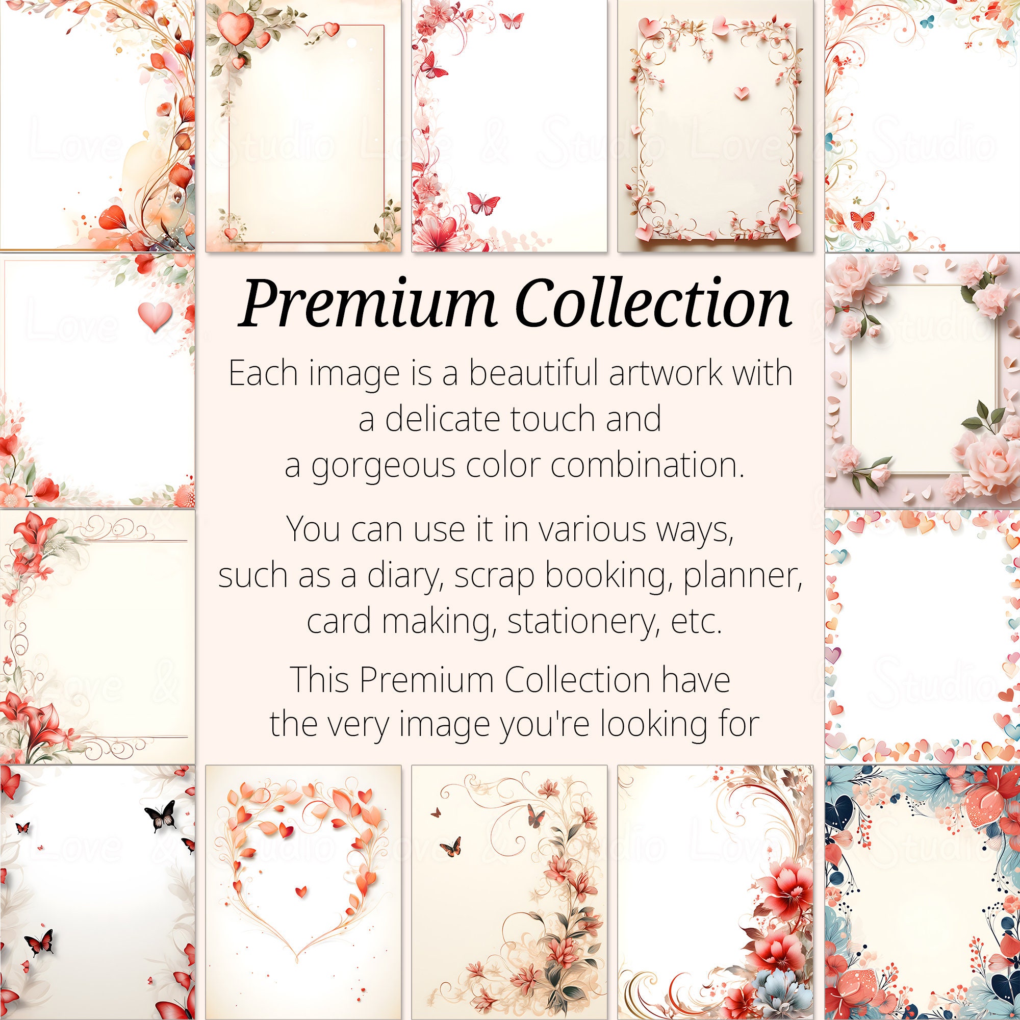 25 Love Letters Printable Letter Paper Valentine's Day - Etsy