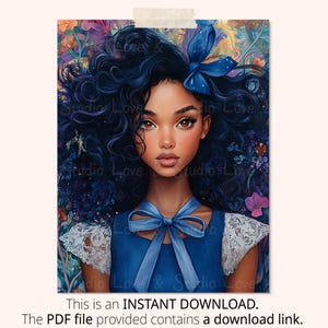 25 Black Alice in Wonderland Digital Paper, Timeless Black Fairytales ...