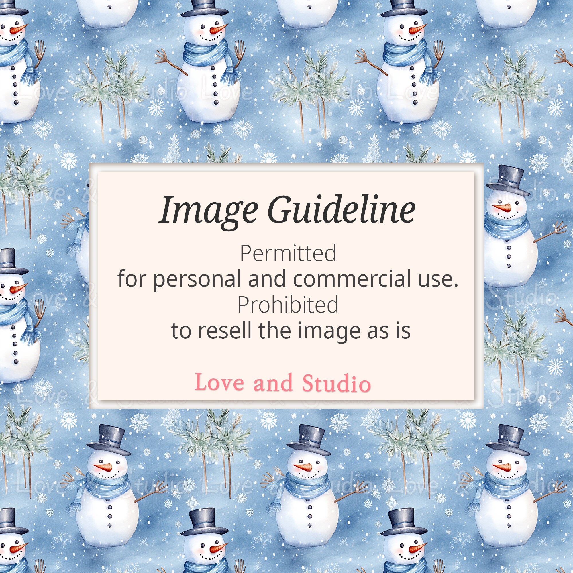 25 Snowman Seamless Digital Paper Snowflake Pattern. - Etsy