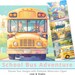 25 School Bus Adventure Digital Paper. for Welcome Week Event Clipart ...