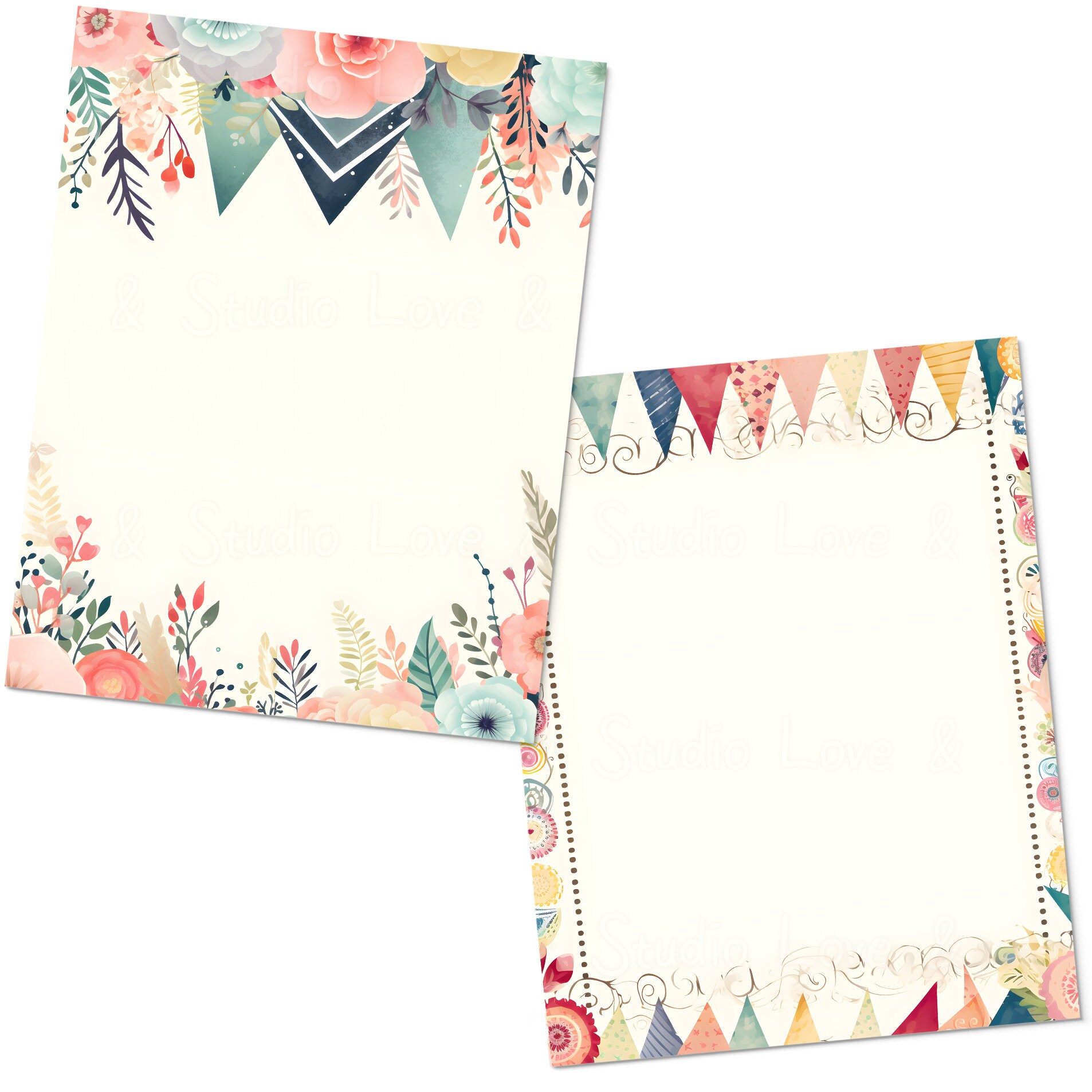 25 Various Flags Printable Letter Paper Watercolor Page - Etsy