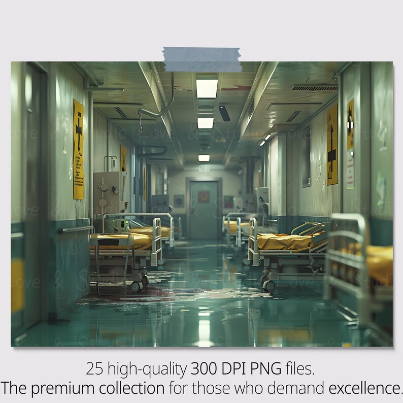 25 Pandemic Outbreak Digital Paper, Dystopian, Post Apocalyptic Artwork ...