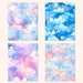 25 Tie Dye Cloud Digital Paper. Boho Pastel Cloud Watercolor Seamless ...